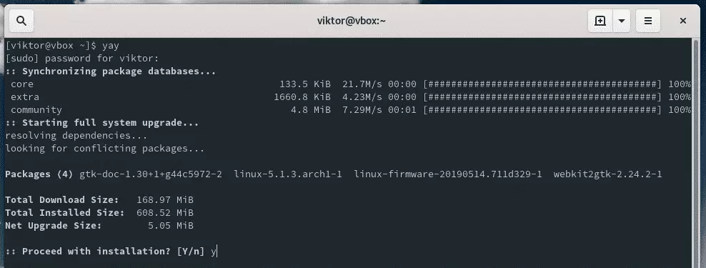 Arch Linux ilə AUR-dan necə istifadə etmək olar 4329_24