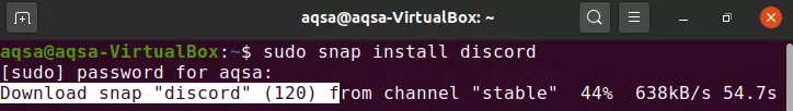 Maitiro ekuisa Discord paUbuntu 20.04 4332_2