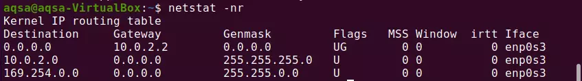Netstat ბრძანება Linux-ში 4333_3