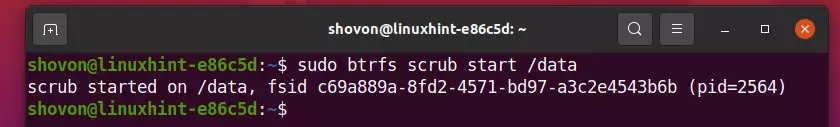 Btrfs Scrub භාවිතා කරන්නේ කෙසේද? 4368_24