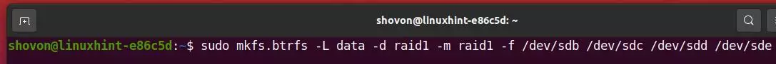Btrfs RAIDని ఎలా సెటప్ చేయాలి 4369_12
