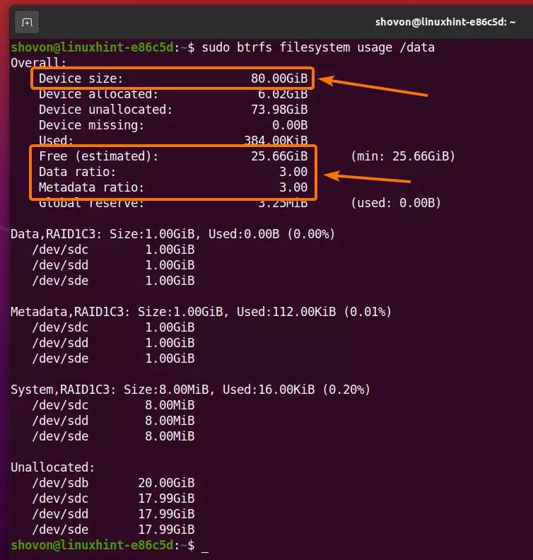 Btrfs RAIDని ఎలా సెటప్ చేయాలి 4369_25