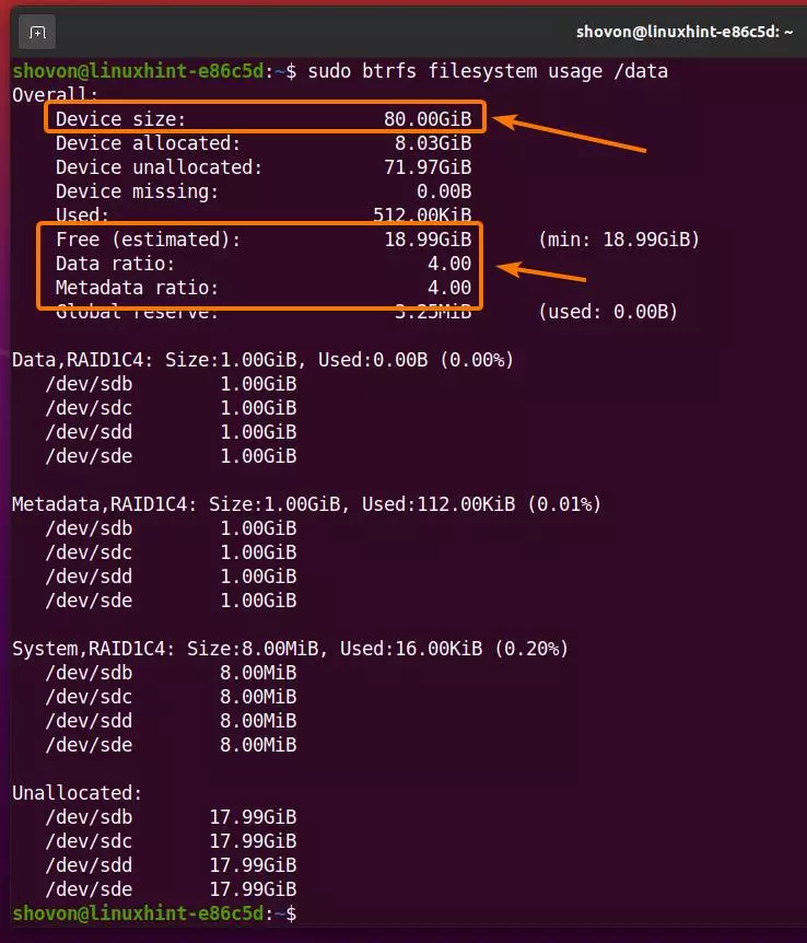 Btrfs RAIDን እንዴት ማዋቀር እንደሚቻል 4369_33