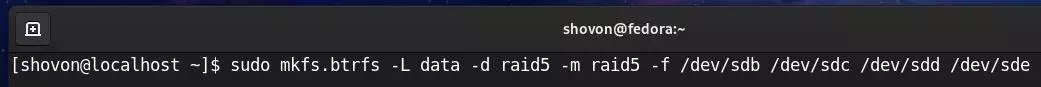 Ako nastaviť Btrfs RAID 4369_44