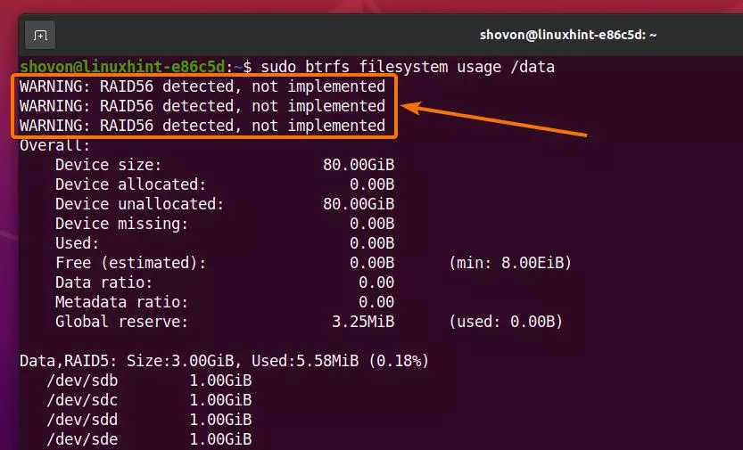 Hvernig á að setja upp Btrfs RAID 4369_59