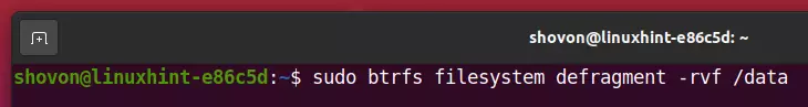 कसरी एक Btrfs फाइल प्रणाली defragment गर्न 4370_10
