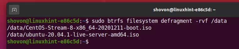 Sådan defragmenteres et Btrfs-filsystem 4370_11