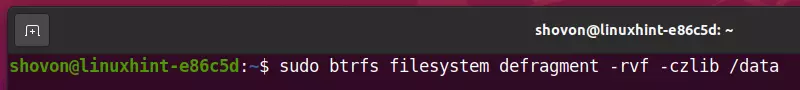 Hoe kinne jo in Btrfs-bestânsysteem defragmentearje 4370_13