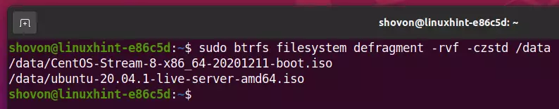 Sådan defragmenteres et Btrfs-filsystem 4370_16