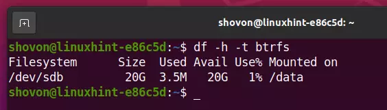 Sådan defragmenteres et Btrfs-filsystem 4370_6