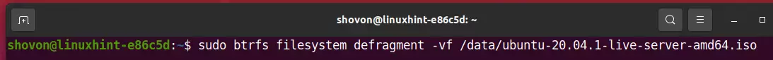 Hoe om 'n Btrfs-lêerstelsel te defragmenteer 4370_8