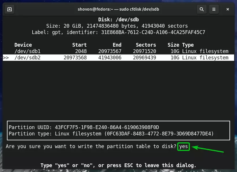 Instal lan Gunakake Btrfs ing Fedora 33 4375_15