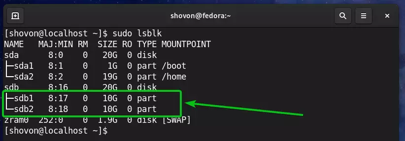 Isa uye Shandisa Btrfs paFedora 33 4375_18