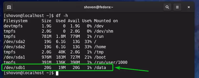 Asenna ja käytä Btrfs Fedora 33:ssa 4375_40