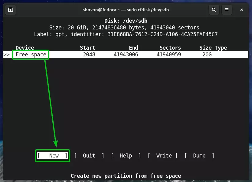 Installa e usa Btrfs su Fedora 33 4375_8