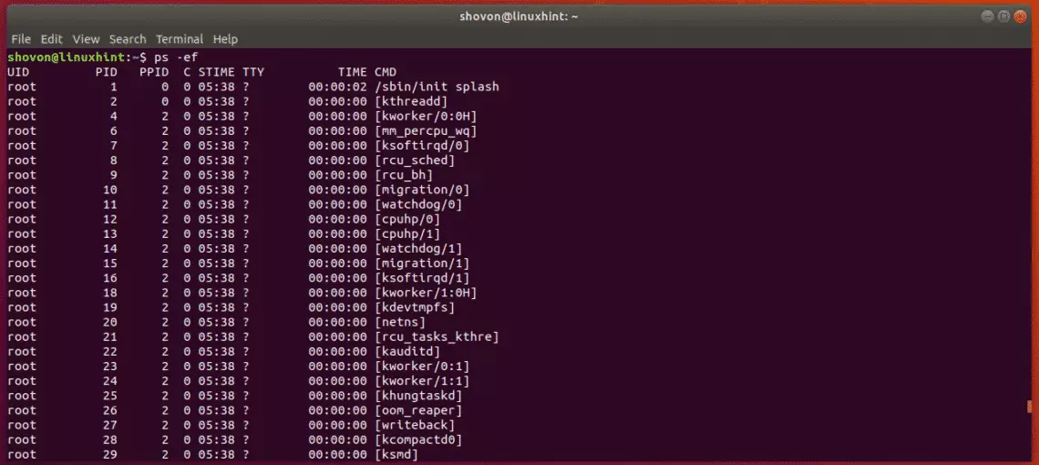 Чӣ тавр истифода бурдани Фармони ps барои дарёфти равандҳои иҷрошаванда дар Linux 437_3