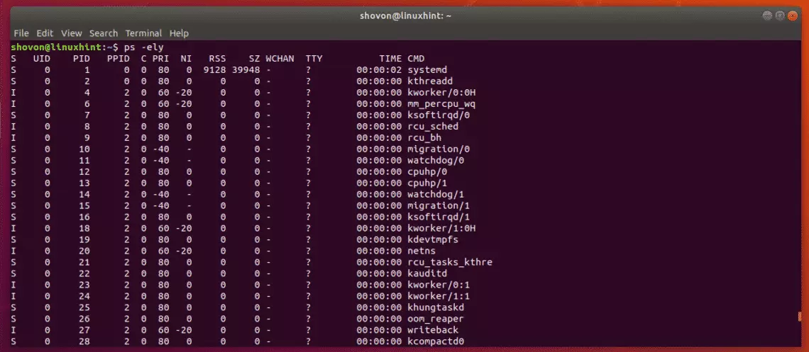 Cum să utilizați comanda ps pentru a găsi procese care rulează pe Linux 437_4