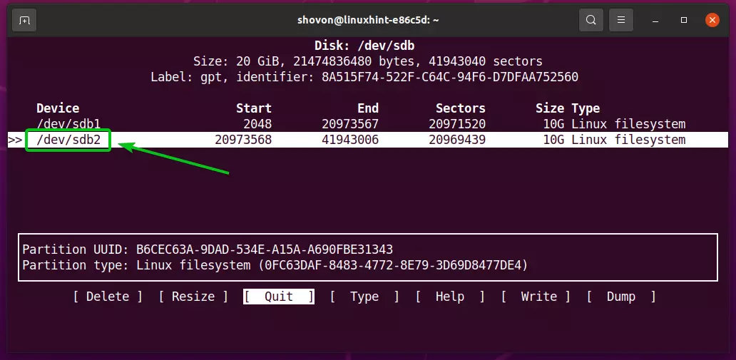 Ubuntu 20.04 LTS жүйесінде Btrfs орнатыңыз және пайдаланыңыз 4380_13