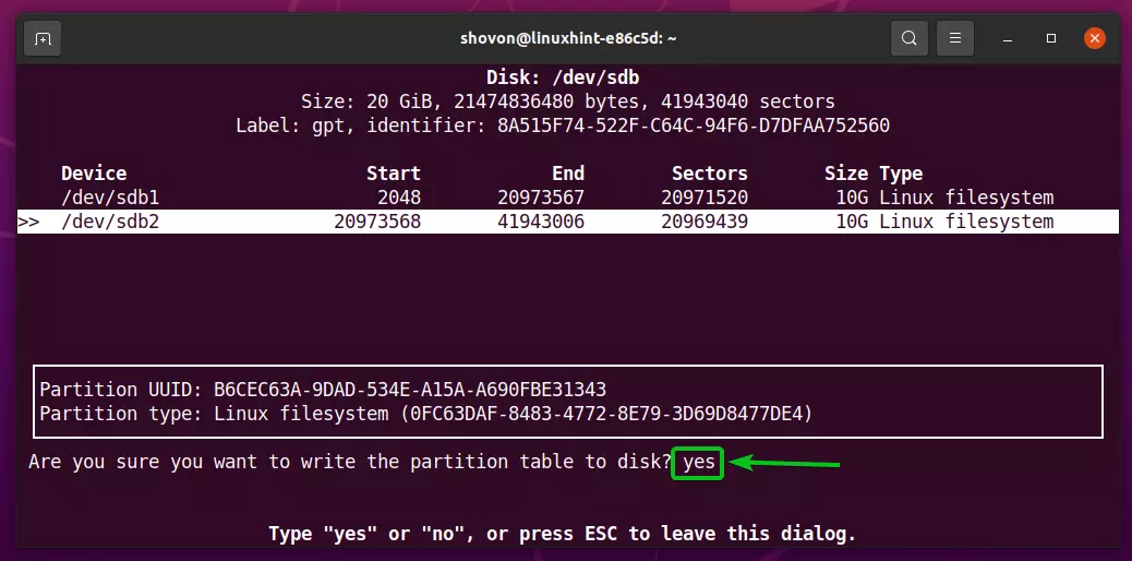 Установите и используйте Btrfs в Ubuntu 20.04 LTS 4380_15