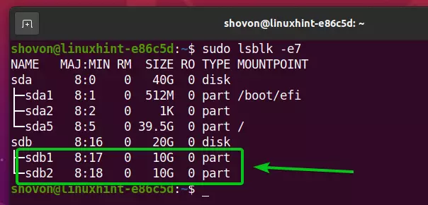 Enstale epi sèvi ak Btrfs sou Ubuntu 20.04 LTS 4380_18