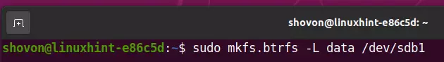 Namestite in uporabite Btrfs na Ubuntu 20.04 LTS 4380_19