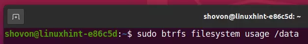 Ubuntu 20.04 LTS . पर Btrfs स्थापित करें और उनका उपयोग करें 4380_26