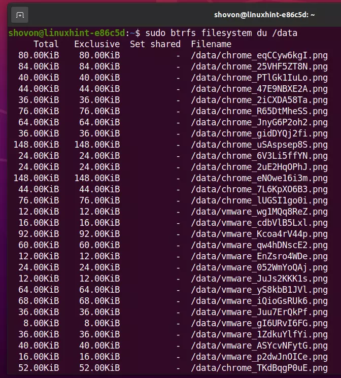 Instalați și utilizați Btrfs pe Ubuntu 20.04 LTS 4380_34