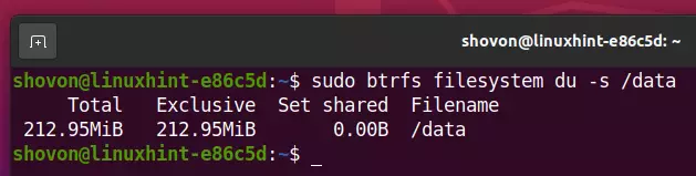 Enstale epi sèvi ak Btrfs sou Ubuntu 20.04 LTS 4380_36