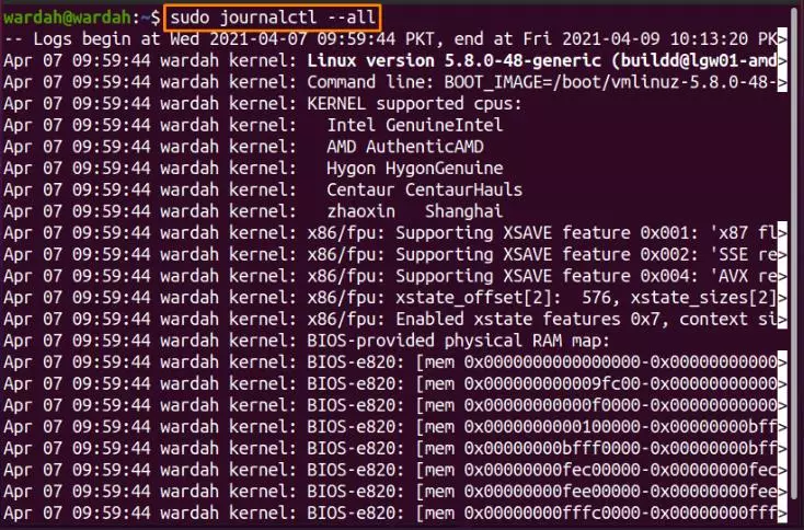 Linux Journalctl Command-dan necə istifadə etməli? 4408_4