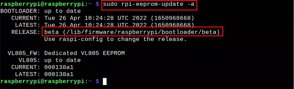 Giunsa ang pag-install sa Beta nga bersyon sa Bootloader sa Raspberry Pi 4439_4