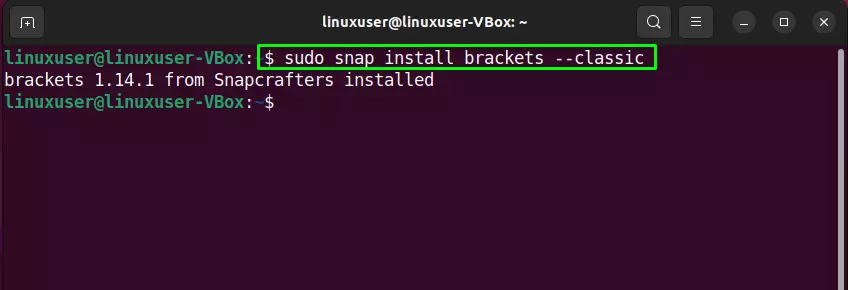 Faʻapipiʻi Brackets Code Editor ile Ubuntu 22.04 4446_3