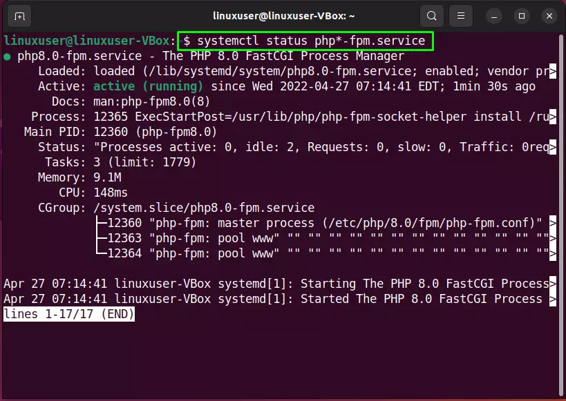 Sådan installeres PHP 8 på Ubuntu 22.04 4447_13