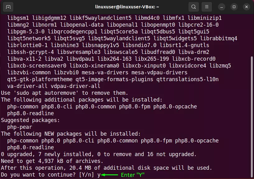 Uyifaka njani i-PHP 8 ku-Ubuntu 22.04 4447_7