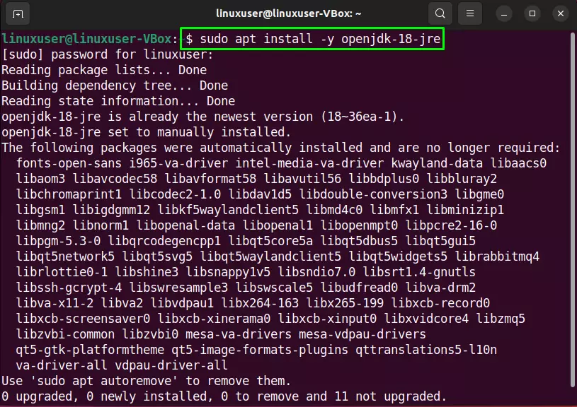 Ubuntu 22.04 တွင် Java ထည့်သွင်းနည်း 4449_4