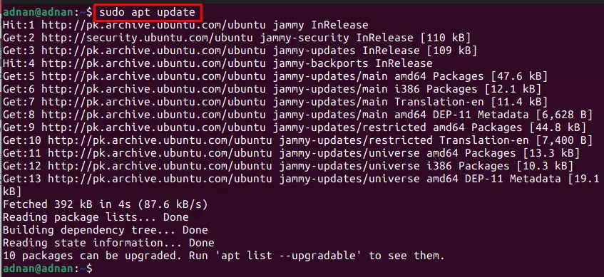 Ubuntu 22.04-de SQLite brauzerini nädip gurmaly 4453_1