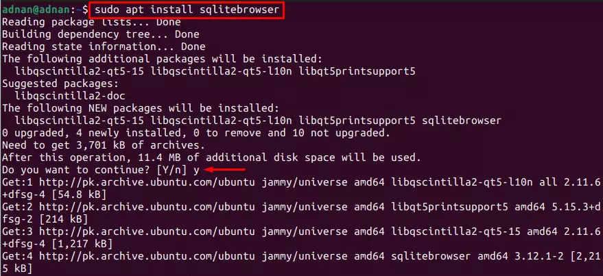 Kako instalirati SQLite preglednik u Ubuntu 22.04 4453_2