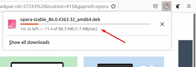 Ungasifaka kanjani i-Opera Web Browser ku-Ubuntu 22.04 4456_6