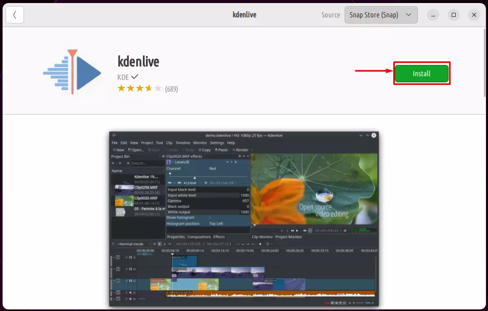 Conas KdenLive a shuiteáil i Ubuntu 22.04 4460_8