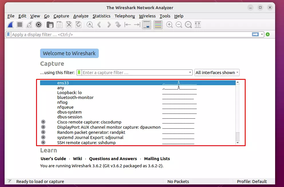 Nigute ushobora gushiraho no gushiraho Wireshark kuri Ubuntu 22.04 4461_7