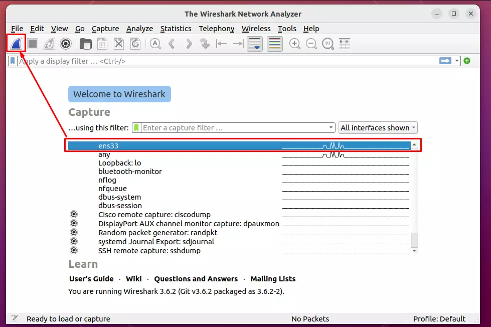 Uyifaka njani kwaye uyiqwalasele iWireshark kwi-Ubuntu 22.04 4461_8