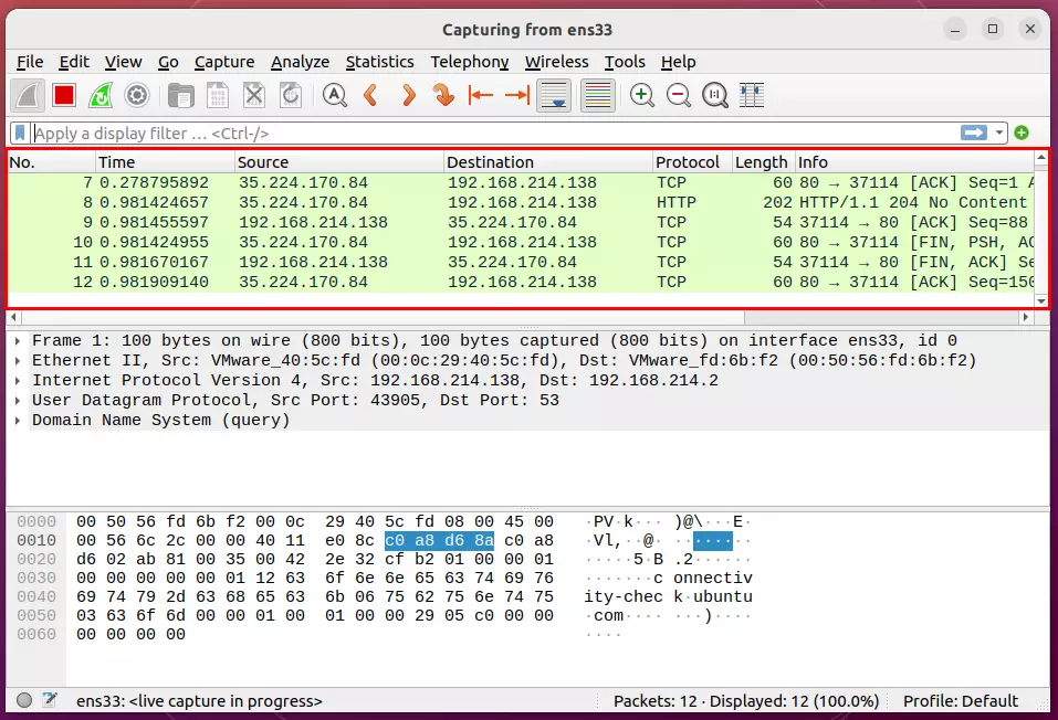 Ինչպես տեղադրել և կարգավորել Wireshark-ը Ubuntu 22.04-ում 4461_9