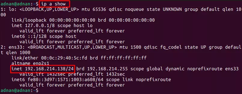Kako promijeniti sa DHCP na statičku IP adresu u Ubuntu 22.04 4464_1