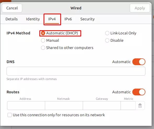 Kako promijeniti sa DHCP na statičku IP adresu u Ubuntu 22.04 4464_17