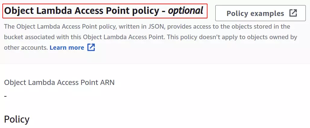 Sådan opretter du Object Lambda Access Points i S3 4467_11