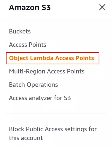 Kako stvoriti Object Lambda pristupne točke u S3 4467_6
