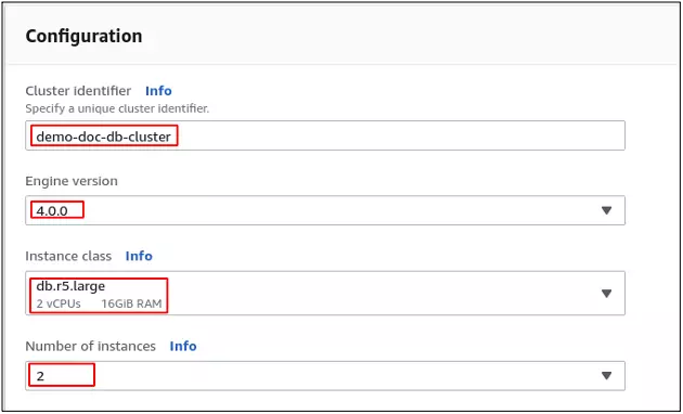 AWS पर DocumentDB क्लस्टर कैसे बनाएं 4479_3