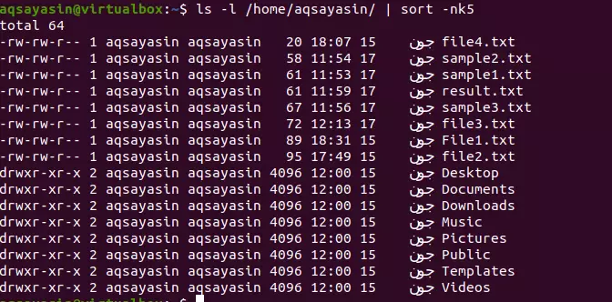 Sortearje Kommando yn Linux mei foarbylden 448_13