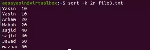 Sort Command fil-Linux b'Eżempji 448_6