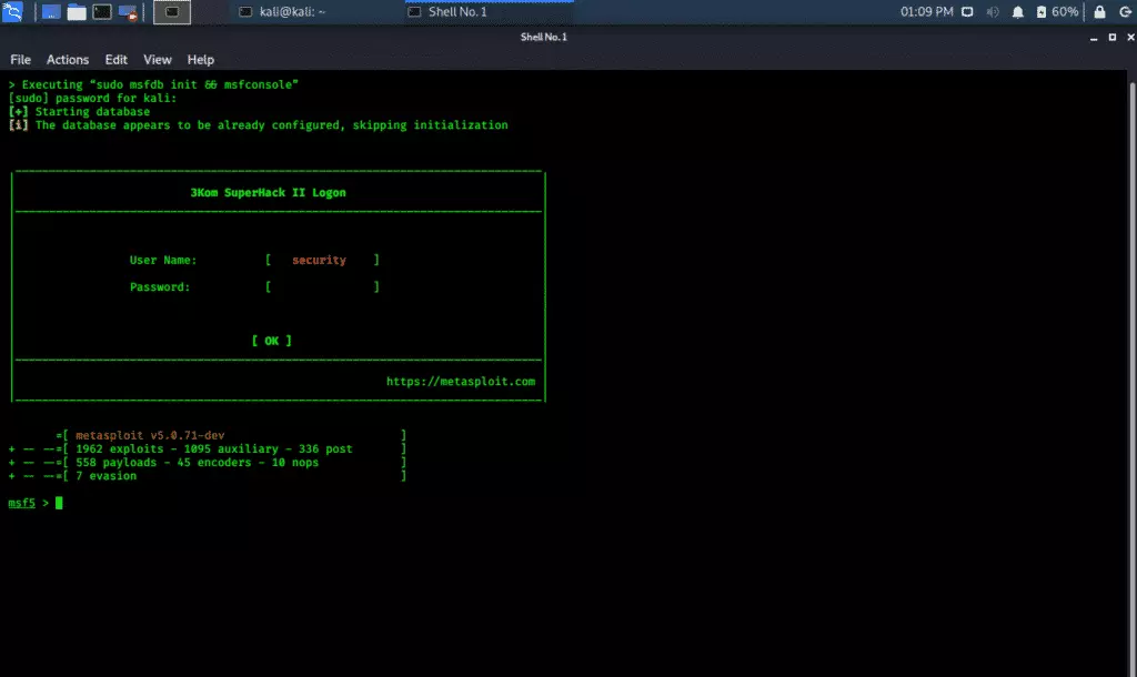 Χρήση Metasploit και Nmap στο Kali Linux 2020.1 4497_1