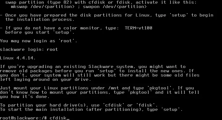 安裝 Slackware Linux 發行版 4526_7